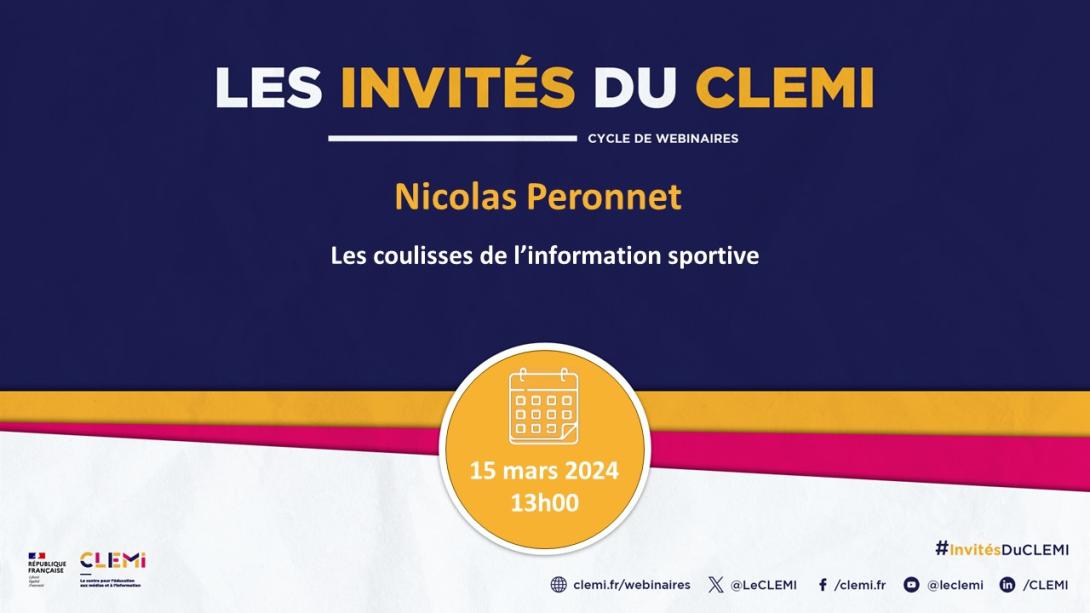 Les Invités Du CLEMI "Les coulisses de l’information sportive" | CLEMI
